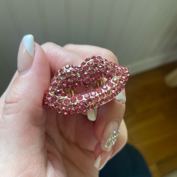 Jewelry | Pink Lips Ring | Poshmark